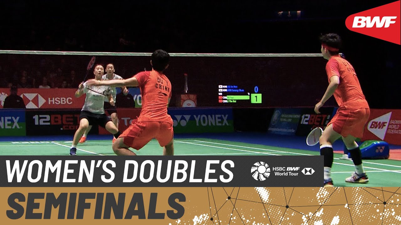 2020 All England Open SF: Du Yue/Li Yin Hui vs. Lee So Hee/Shin Seung ...
